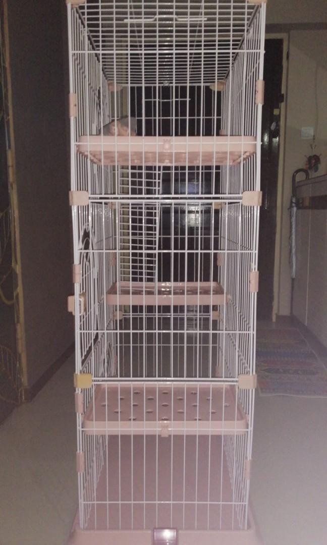 Cat Cage - 4 tier, Pet Supplies, Homes & Other Pet Accessories on Carousell