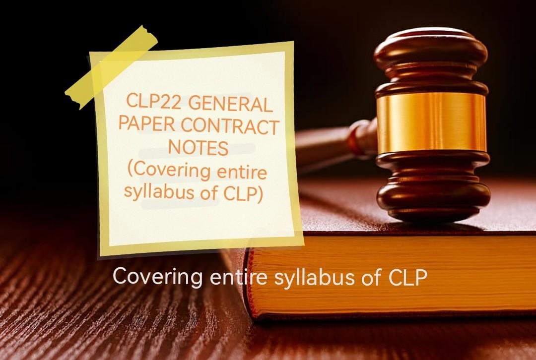 CLP22 General Paper (GP) Contract Notes (CLP Materials), Hobbies & Toys ...