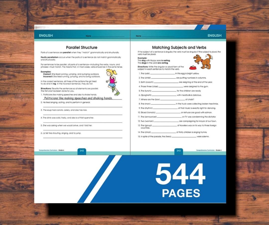 Comprehensive Curriculum of Basic Skills 6th Grade Workbooks All ...