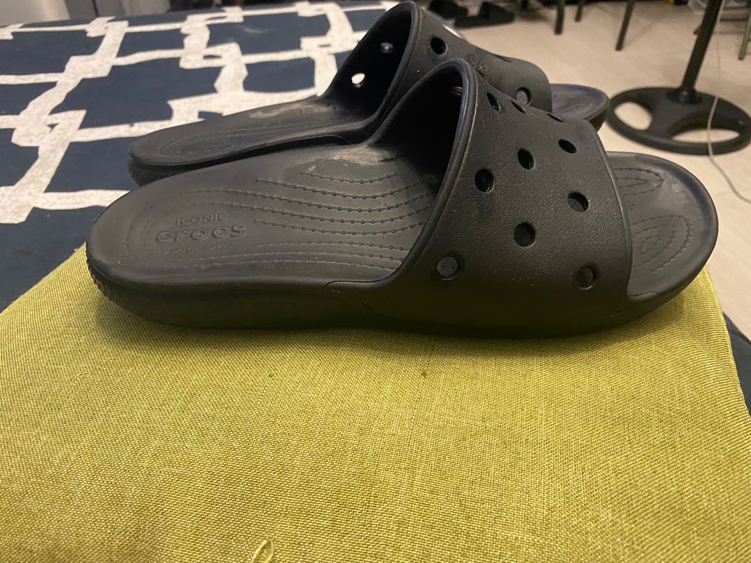 Crocs iconic comfort, Men's Fashion, Footwear, Slippers & Slides on Carousell