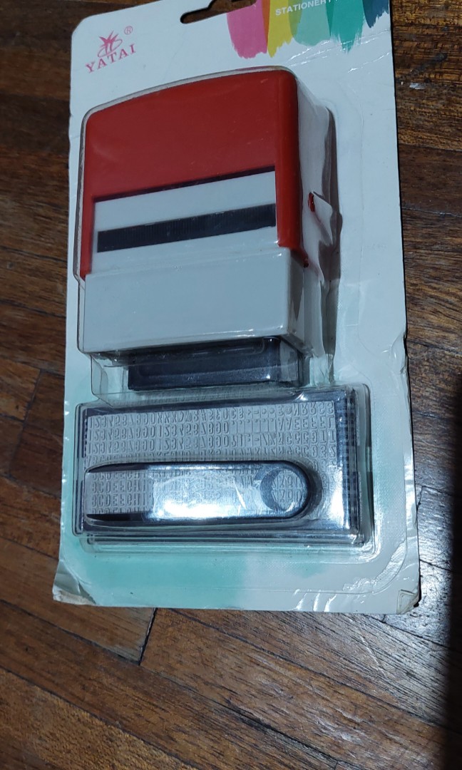 Custom Personalized Self Inking Rubber Stamp Kit, Hobbies & Toys ...