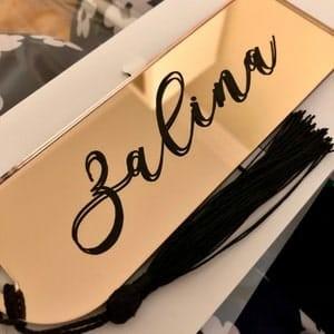 Customised Mirror Acrylic Bookmarks / Rose gold bookmarks / gold ...