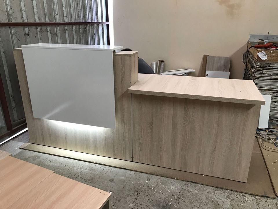 Customized Reception Table/desk/ counter, Furniture & Home Living ...