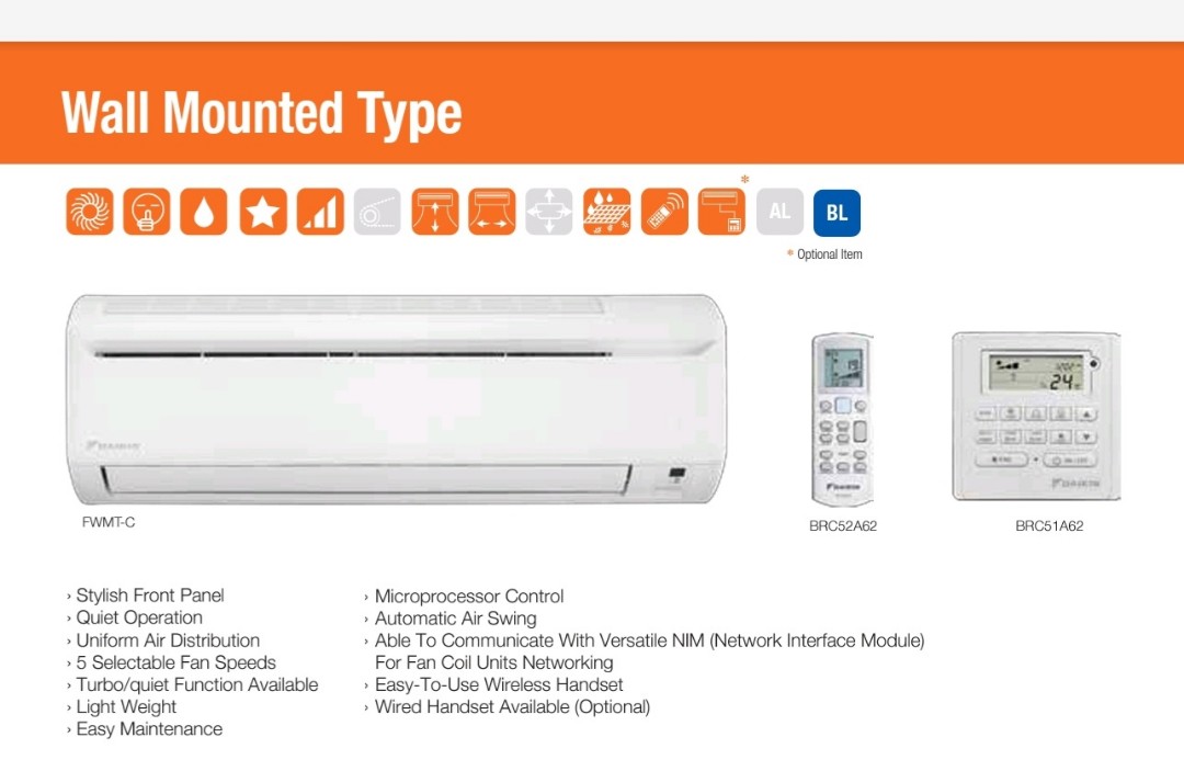 Daikin Chilled Water Fan Coil Units, TV & Home Appliances, Air ...