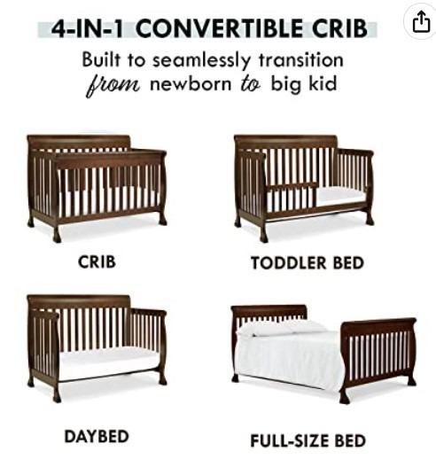 DaVinci Kalani 4-in-1 Convertible Crib with Twin Bed Conversion Kit ...