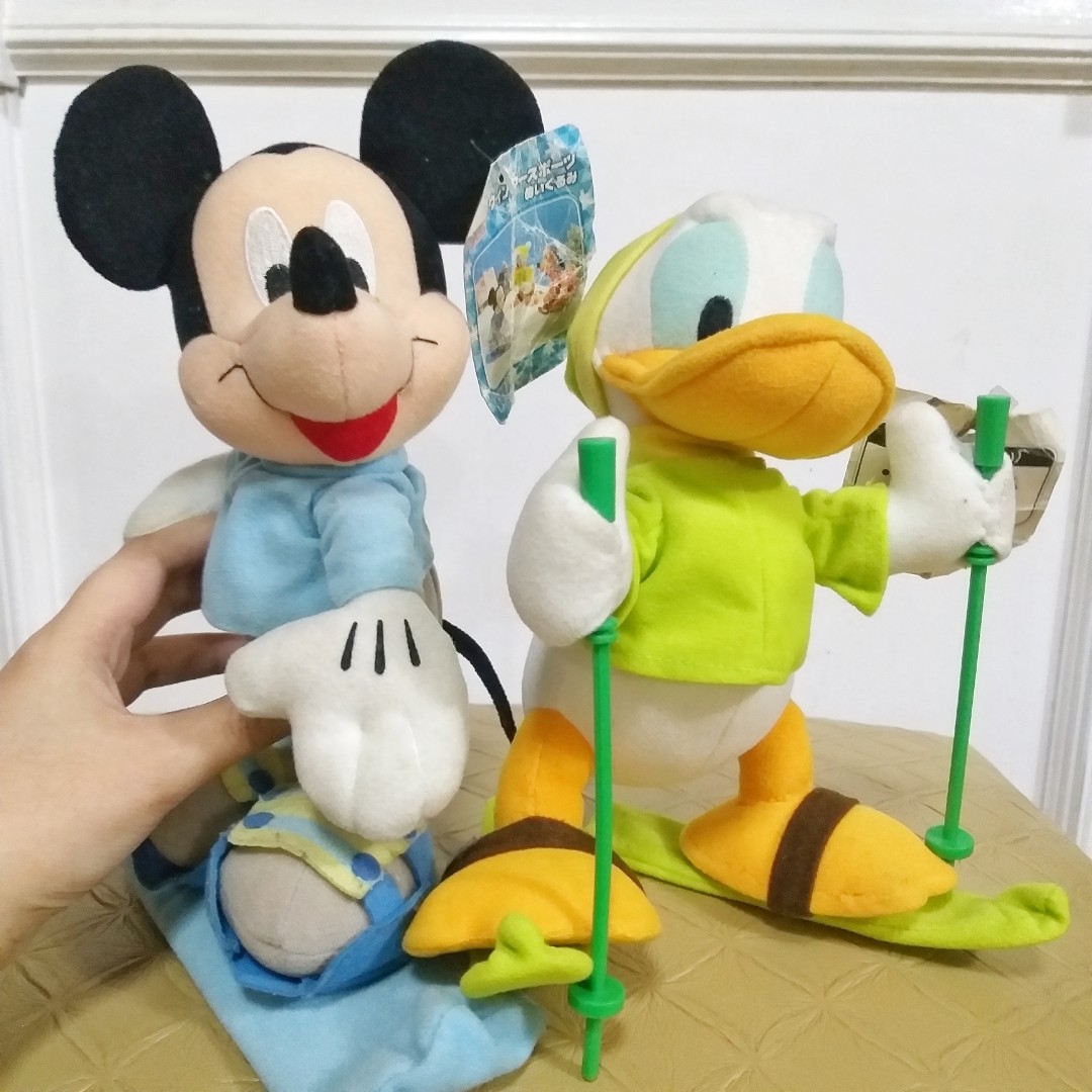 Disney Mickey Mouse and Donald Duck Winter Sledding and Ski Sled ...