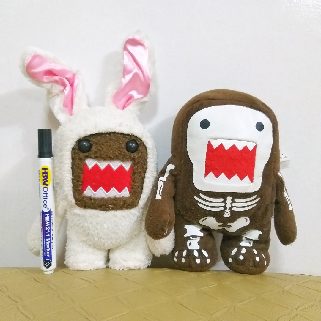 Domo Kun Bunny and Skeleton Costume Stuffed Plush Toy, Hobbies & Toys ...