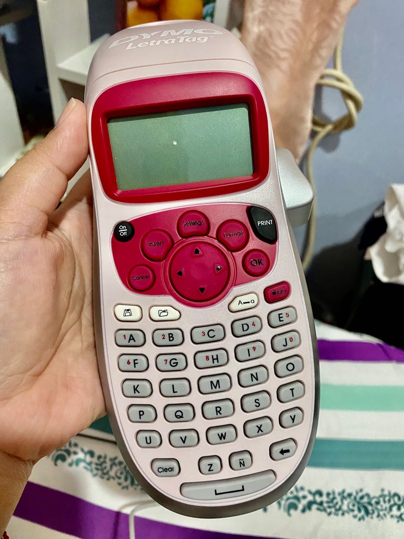 DYMO LABEL MAKER LETRATAG COLOR PINK, Computers & Tech, Printers ...