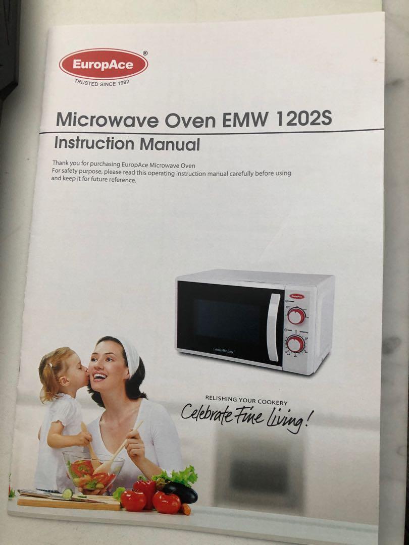 EuropAce microwave oven EMW 1202S, TV & Home Appliances, Kitchen ...