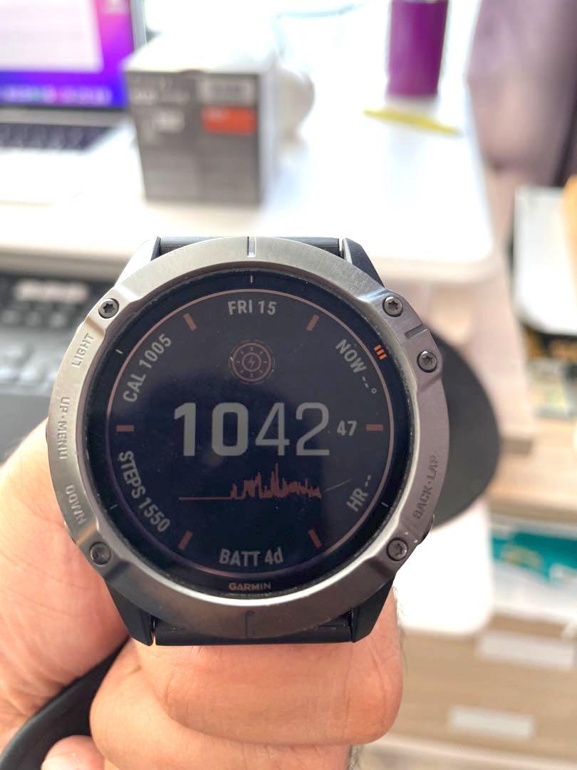 Fenix 6x Pro Solar Titanium Carbon Gray DLC, Mobile Phones & Gadgets ...