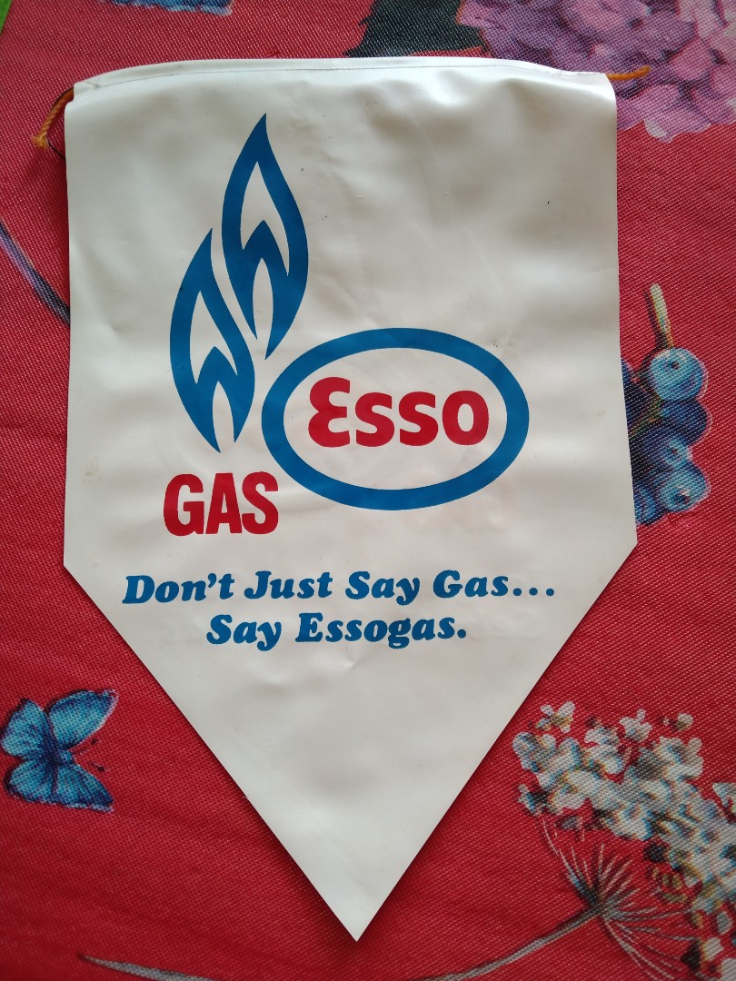 Flag Esso Gas, Hobbies & Toys, Collectibles & Memorabilia, Vintage ...
