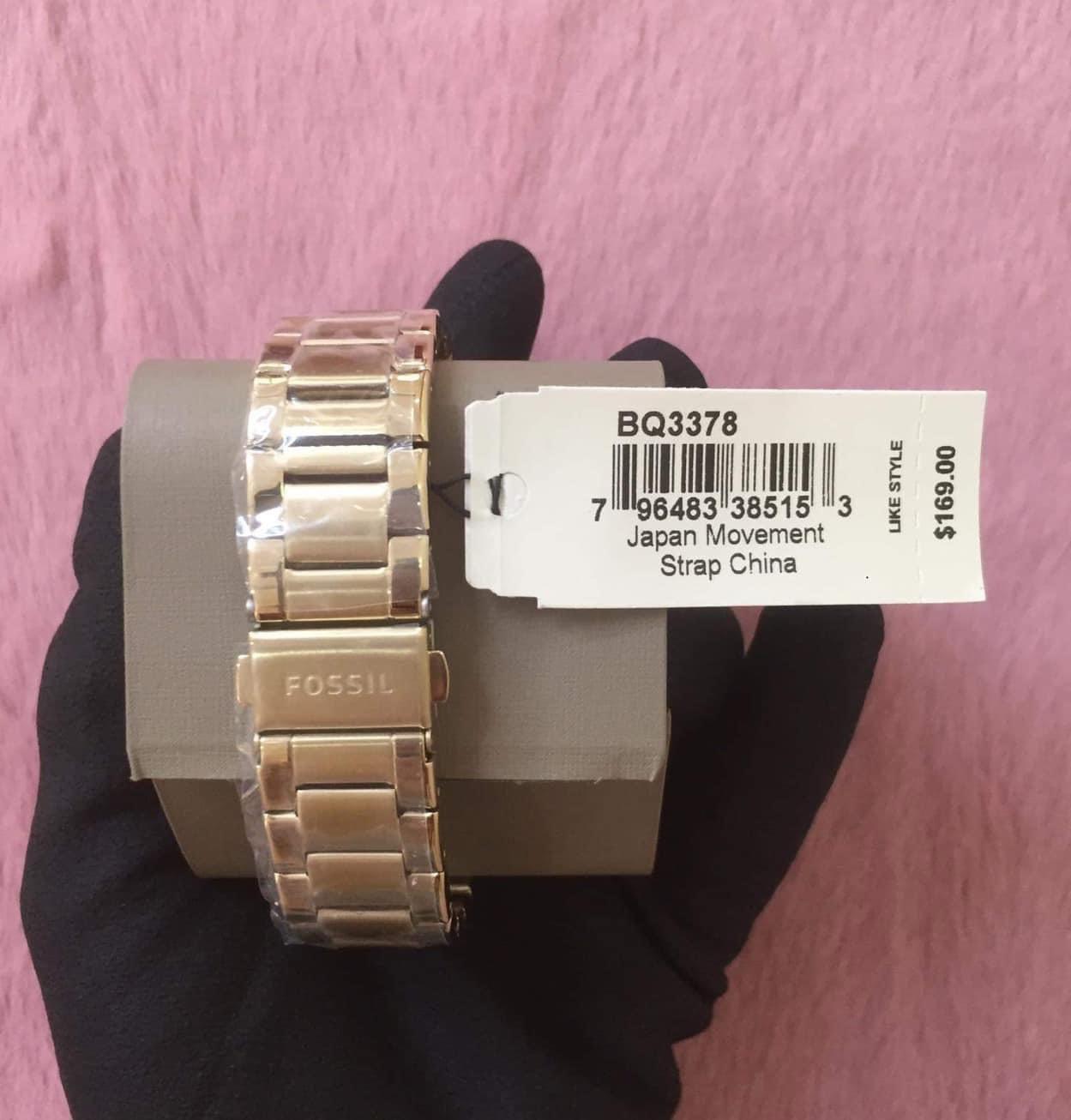 Fossil BQ3378 Modern Courier Chronograph Gold Tone Stainless Steel ...