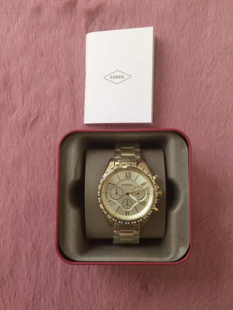 Fossil BQ3378 Modern Courier Chronograph Gold Tone Stainless Steel ...