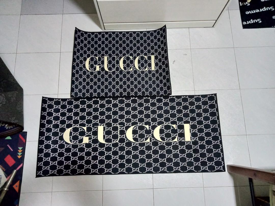 Gucci wording mat, Furniture & Home Living, Home Decor, Carpets, Mats ...