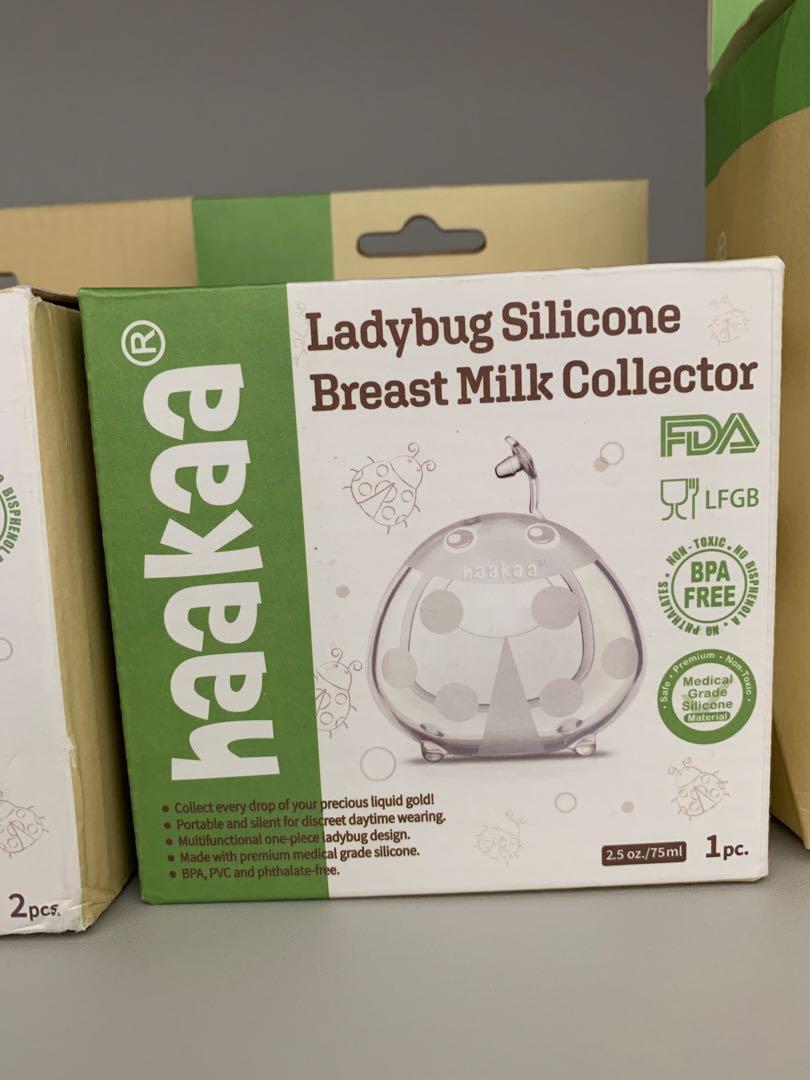 Haakaa Ladybug Breast Milk Collectors / Oral Feeding Syringe, Babies ...