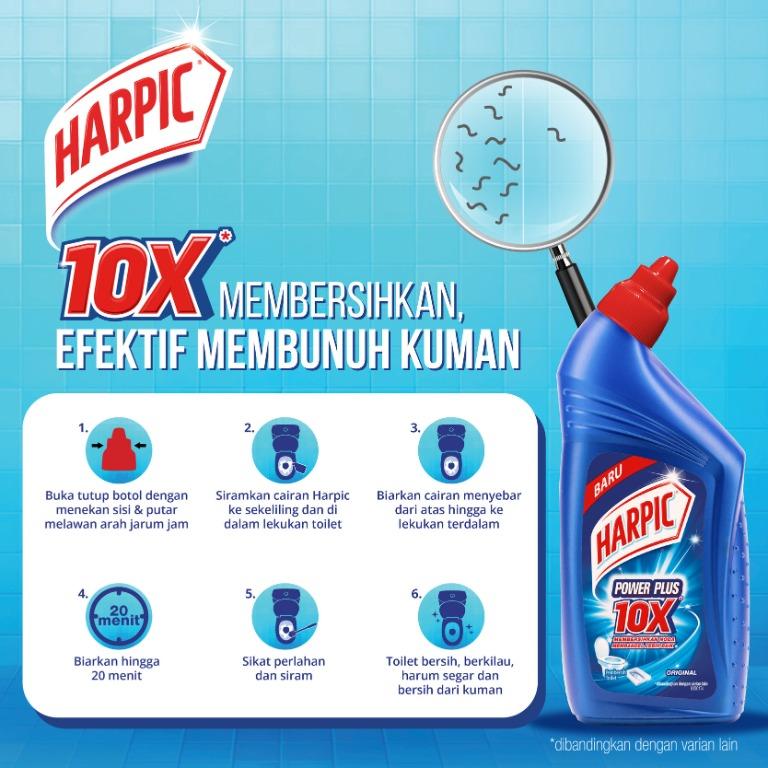 HARPIC Power Plus Pembersih Toilet Original 450 ml, Serba Serbi, Others ...