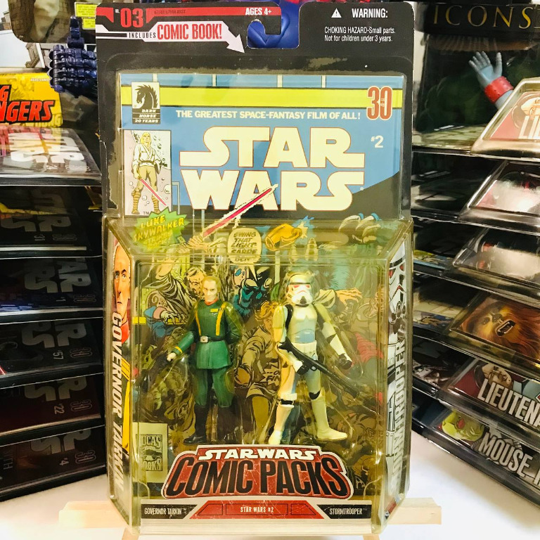 HASBRO 3.75" STAR WARS COMIC PACKS STAR WARS #2 GOVERNOR TARKIN ...