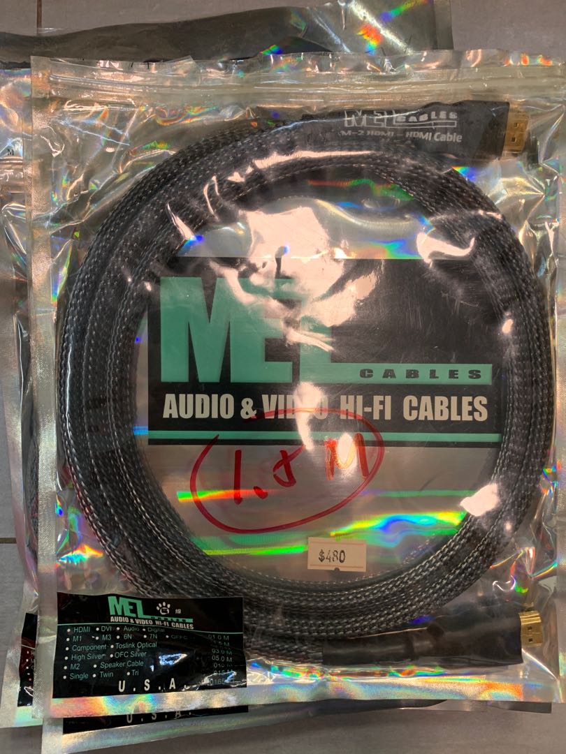 MEL M2 HDMI 1.5m Audio & Video Hi-Fi Cable M2571, 家庭電器, 電視 & 其他娛樂, 電視組件 ...