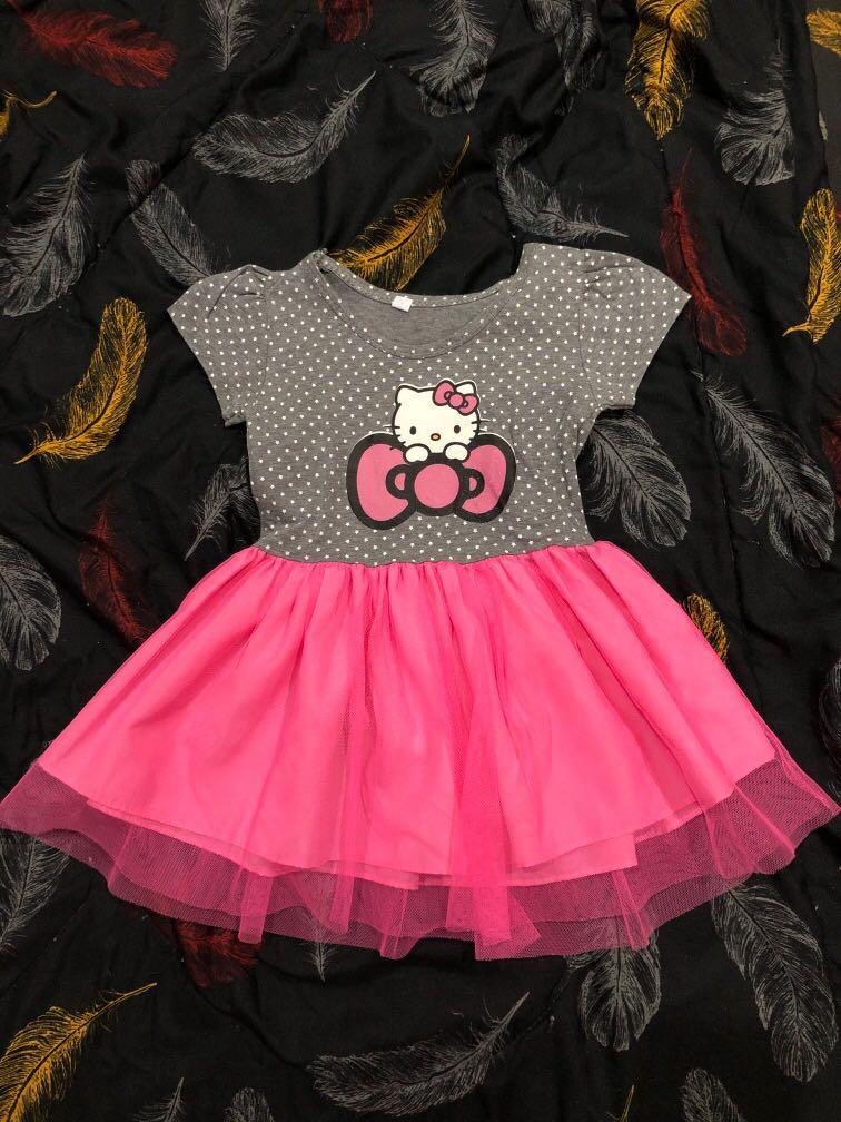 Hello Kitty Party Dress, Babies & Kids, Babies & Kids Fashion on Carousell