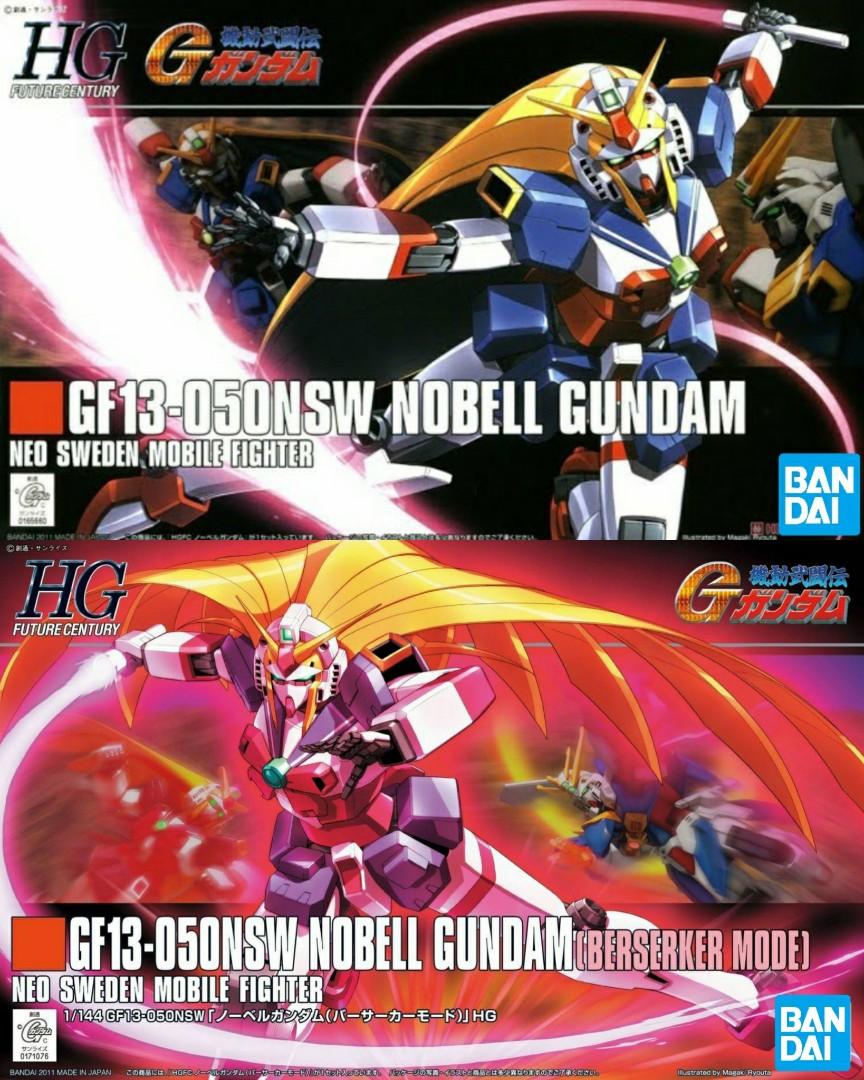 HG GF13-050NSW Nobell Gundam 美少女高達 (HGFC) 高達模型, 公告欄 - Carousell