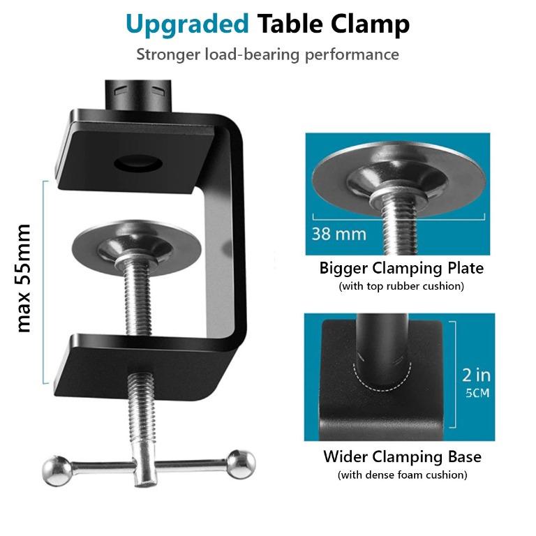 [iDS] Universal Clamp-On Stand & Tray Height Adjustable Computer ...