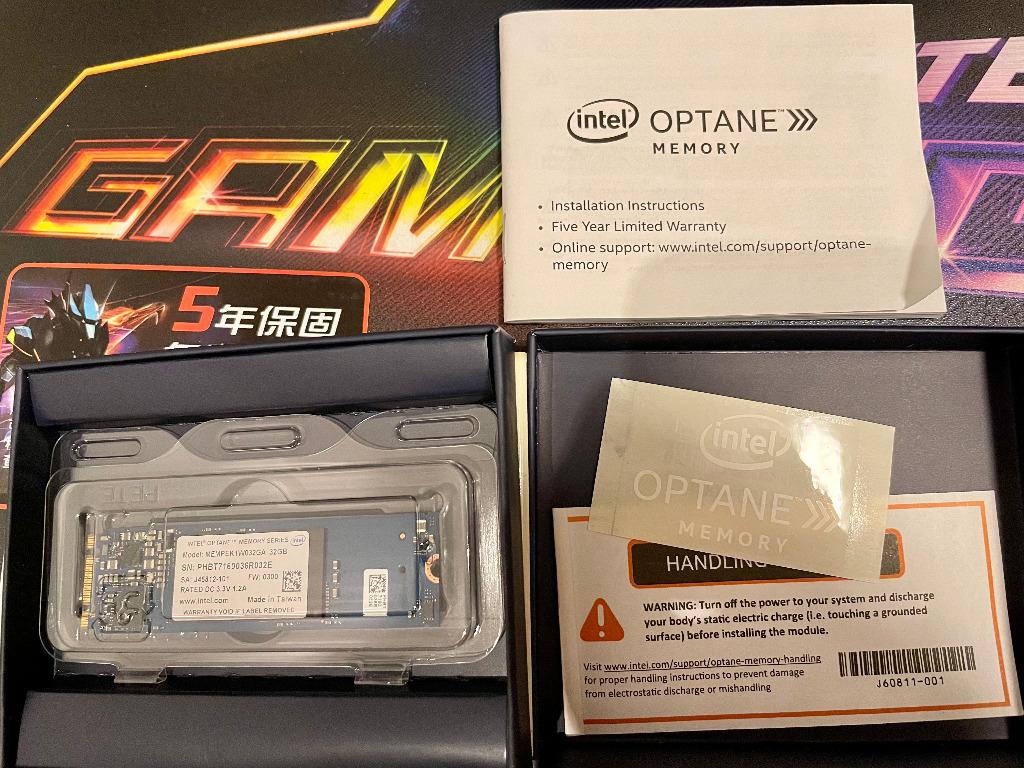 INTEL Optane Memory 32GB (Good as New!), Computers & Tech, Parts ...