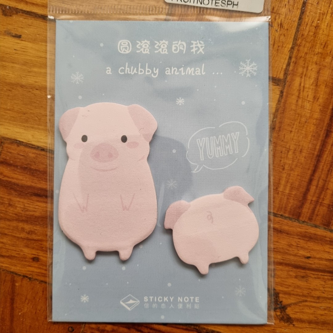 Kawaii Pig Post-it Sticky Note, Hobbies & Toys, Stationary & Craft ...