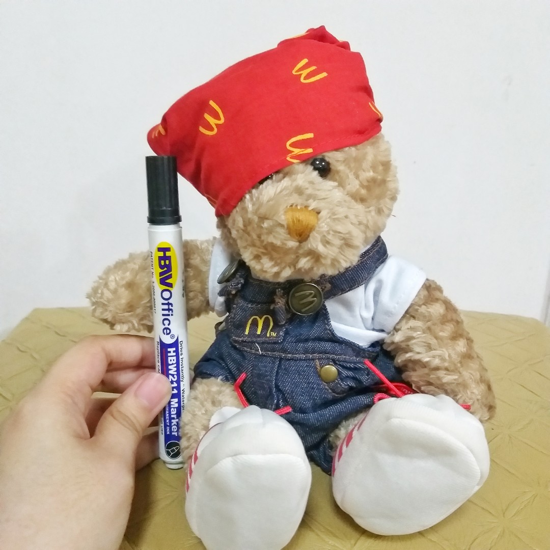 Mcdonald's Teddy Bear Mcdo Stuffed Plush Toy, Hobbies & Toys, Toys ...