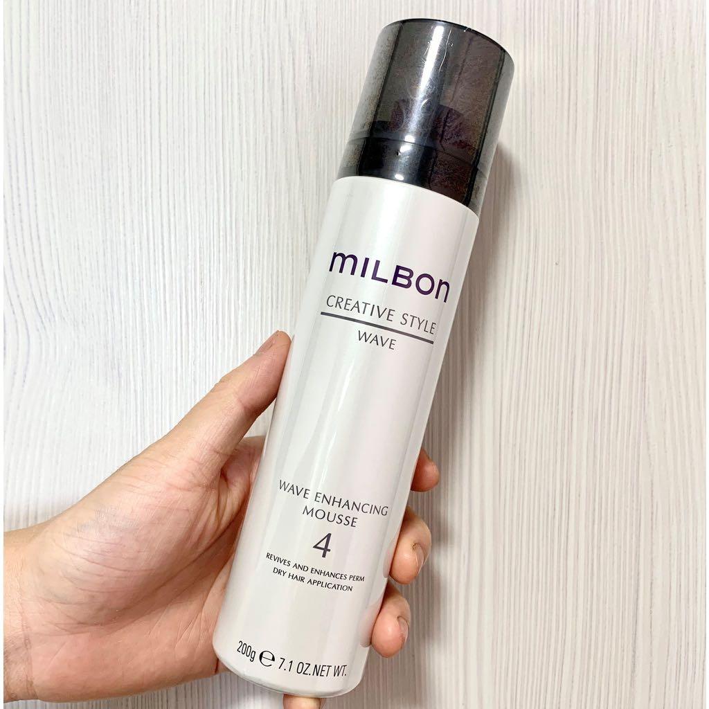 Milbon Wave Enchacing Mousse 4, Beauty & Personal Care, Hair on Carousell