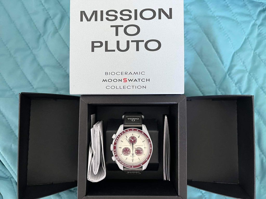 Mission to Pluto Swatch Omega, Luxury, Watches on Carousell
