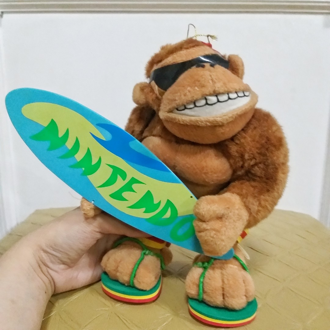 Nintendo Donkey Kong Surfer Beach Stuffed Plush Toy, Hobbies & Toys ...
