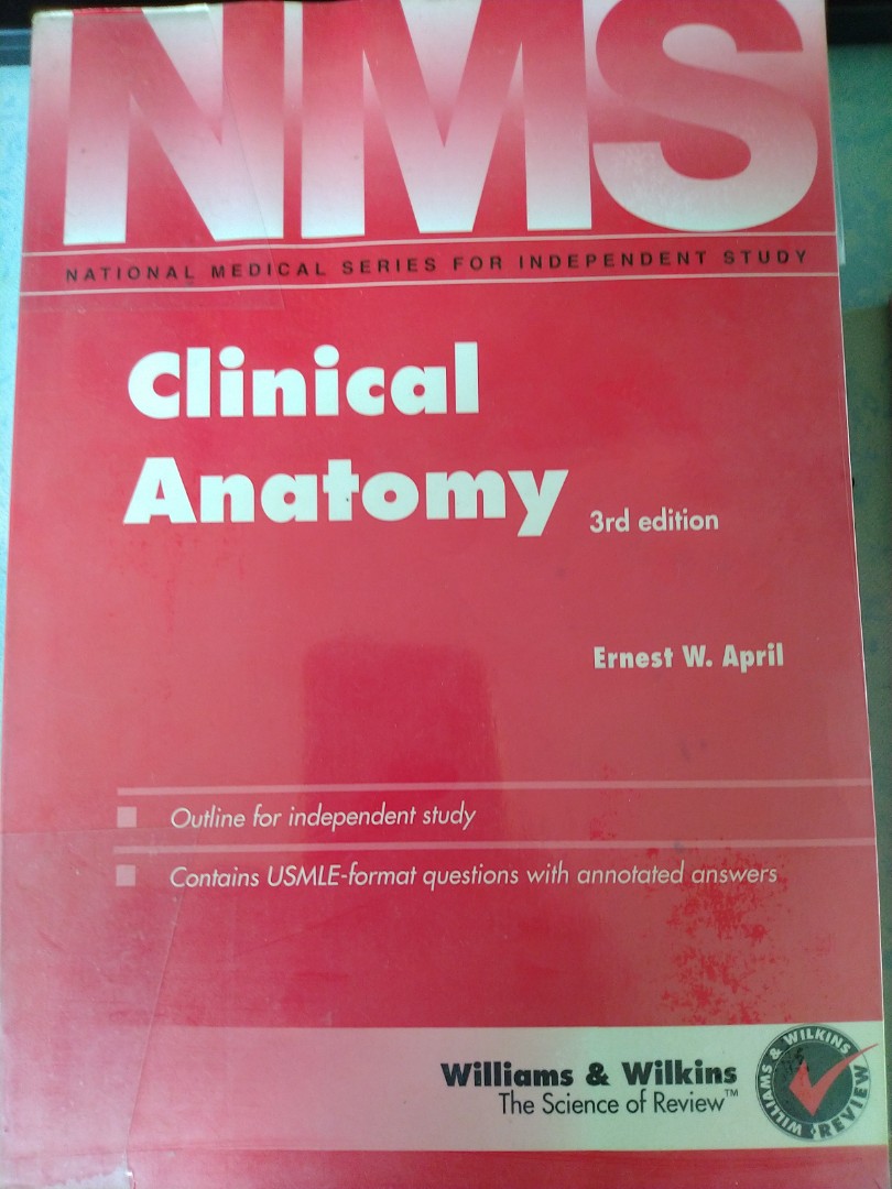 NMS Clinical Anatomy, Hobbies & Toys, Books & Magazines, Textbooks on ...