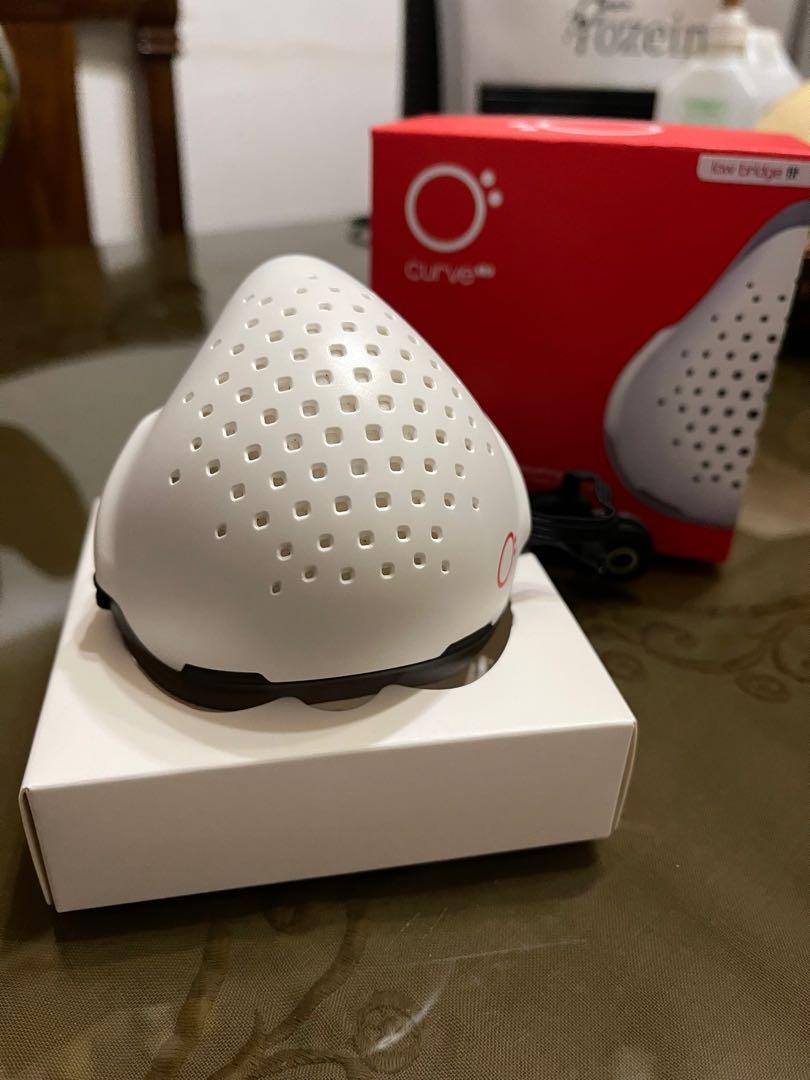 O2 Curve by O2 Canada personal breathing mask, Health & Nutrition, Face ...