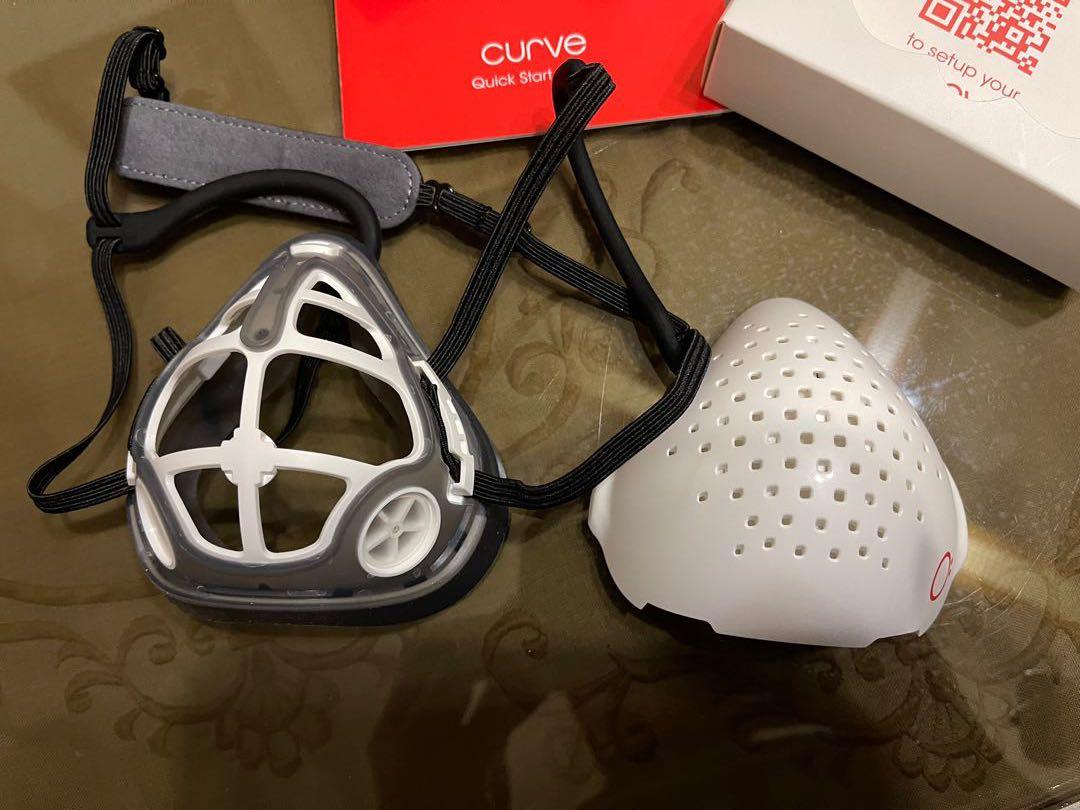 O2 Curve by O2 Canada personal breathing mask, Health & Nutrition, Face ...