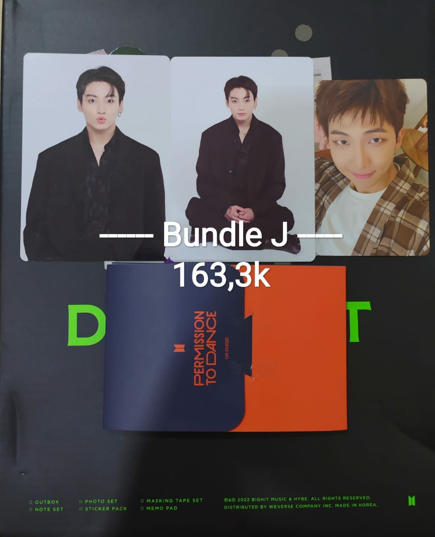 Photocard Official BTS JK Jungkook RM Namjoon PTS Be Ess, K-Wave di ...
