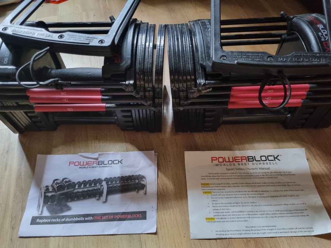 Powerblock Elite Exp, Sports Equipment, Exercise & Fitness, Weights ...