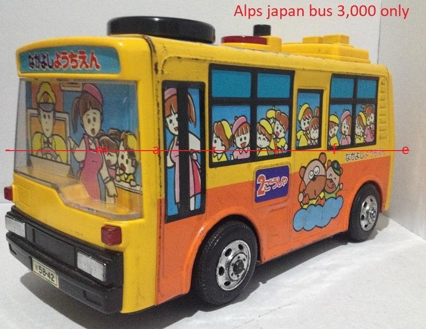 RARE alps toys Japanese anime Tin toy bus VT, Hobbies & Toys, Toys ...