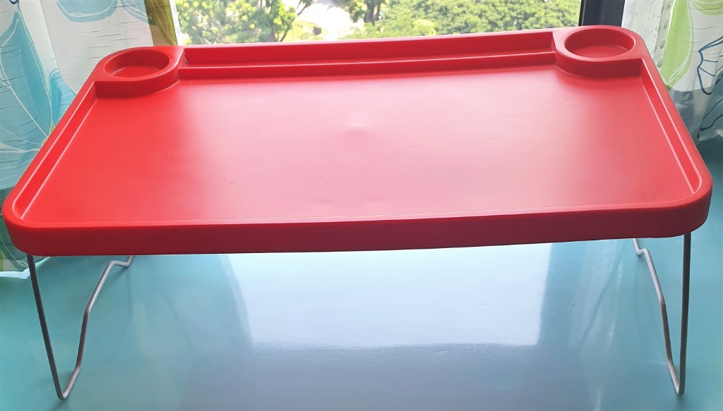 Red folding table, Furniture & Home Living, Furniture, Tables & Sets on ...