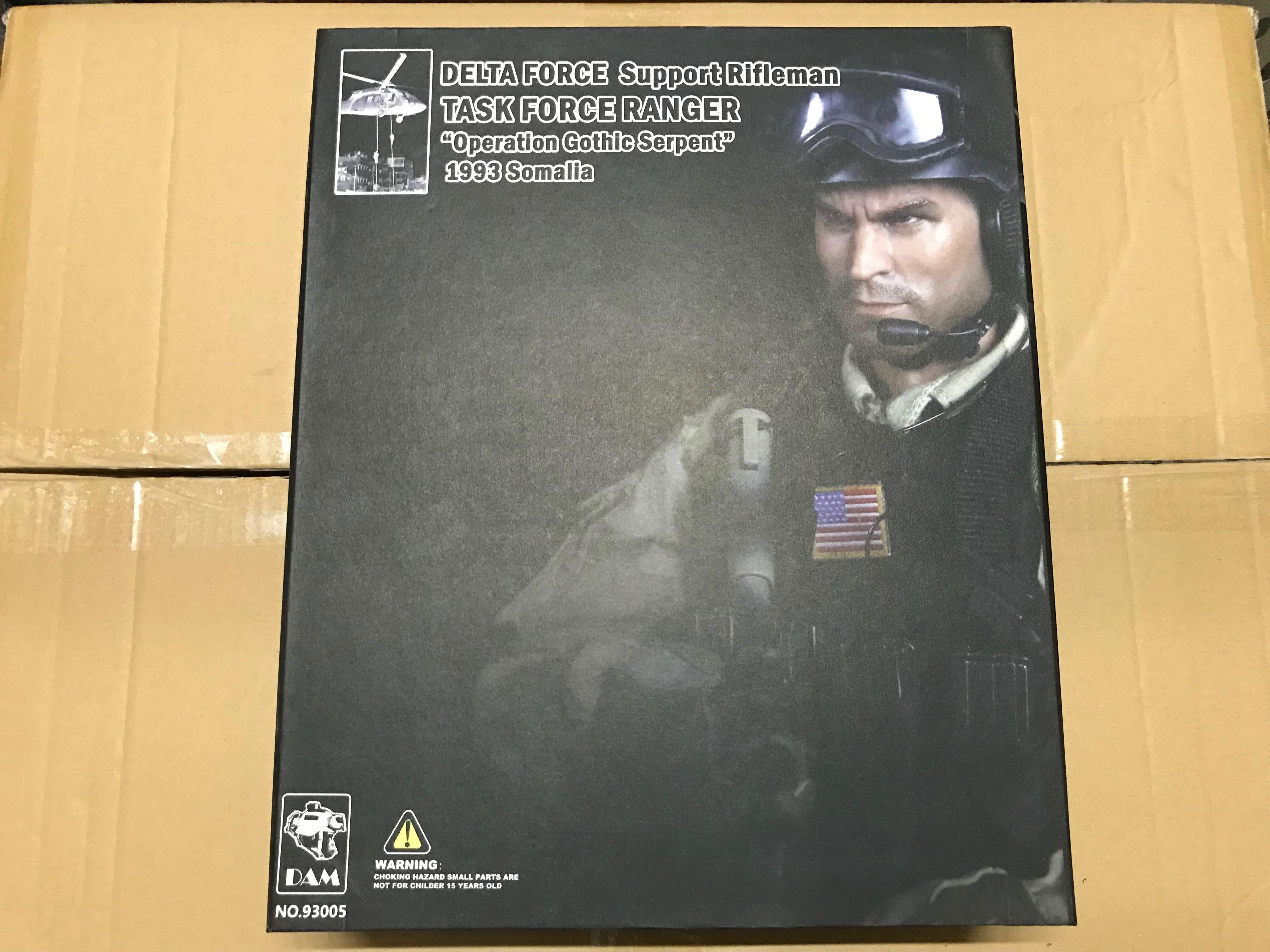 1/6 DAM Toys 93005 Delta Force Black Hawk Down Support Rifleman Gary ...