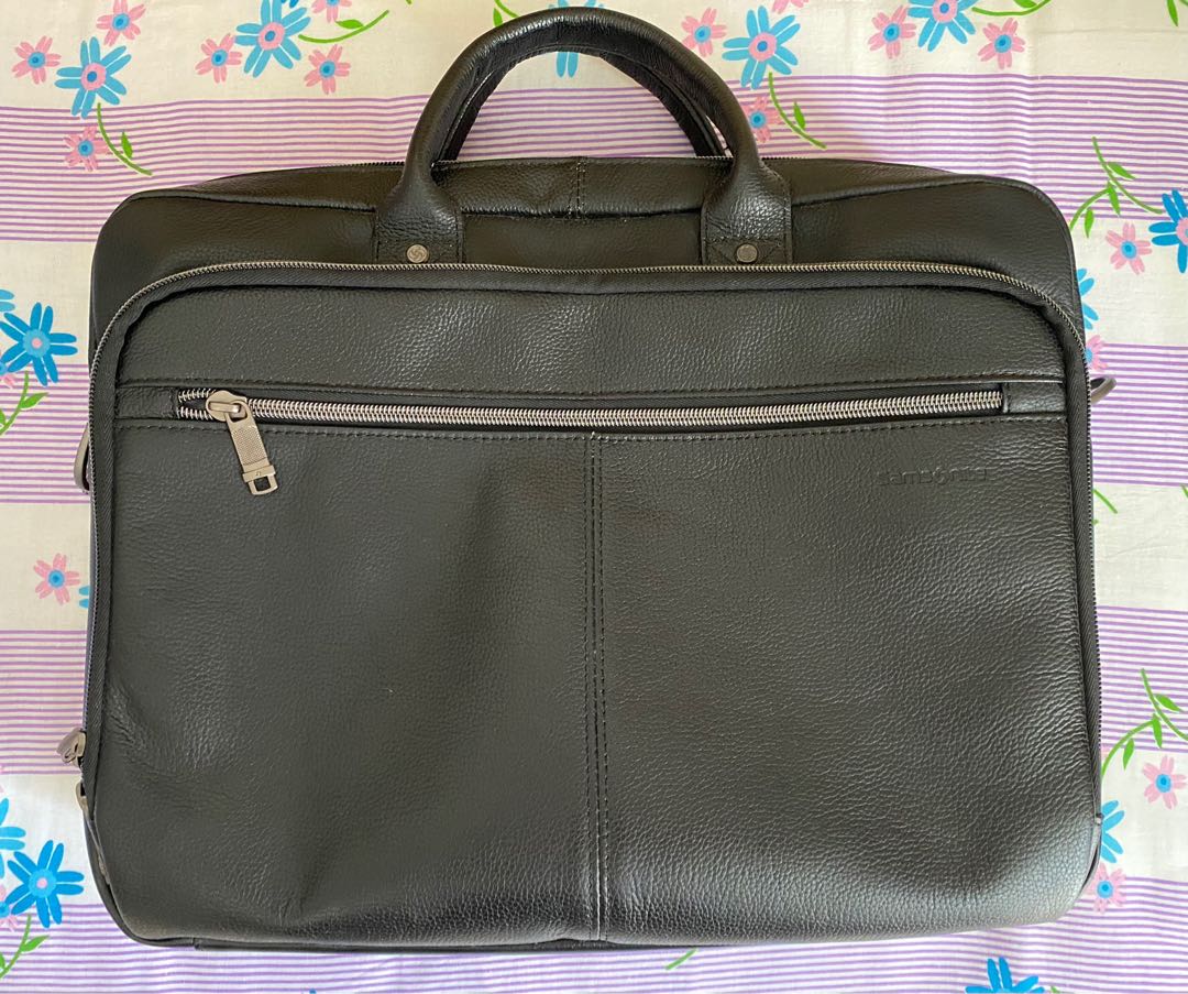 Samsonite Classic Leather Toploader Briefcase, Men's Fashion, Bags ...
