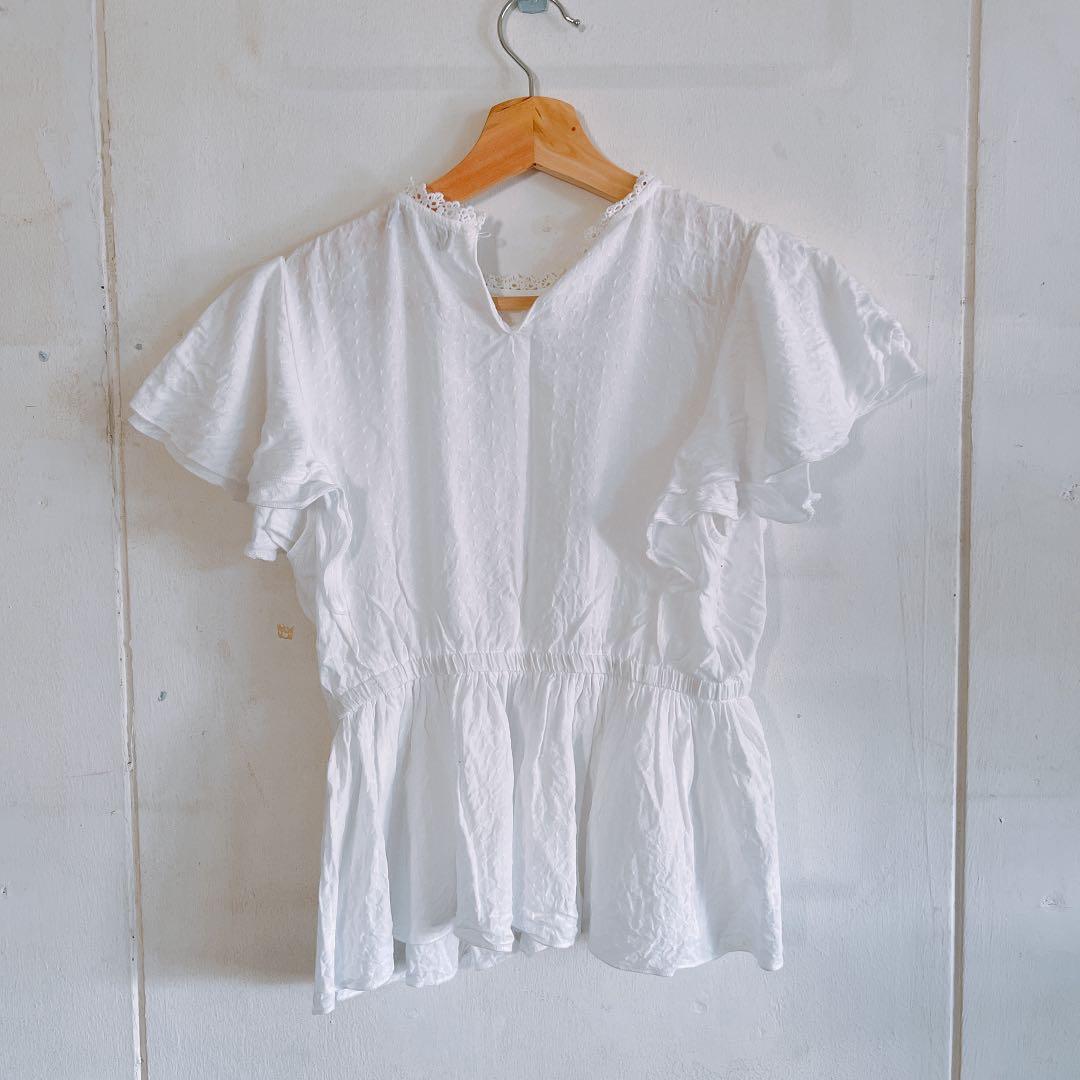 Seed Padini white lace top, Women's Fashion, Tops, Blouses on Carousell