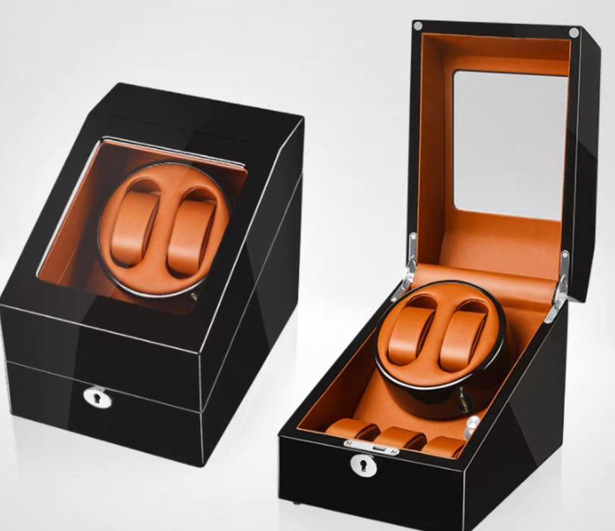 Self-Winding Watch Box with LED light, Men's Fashion, Watches ...