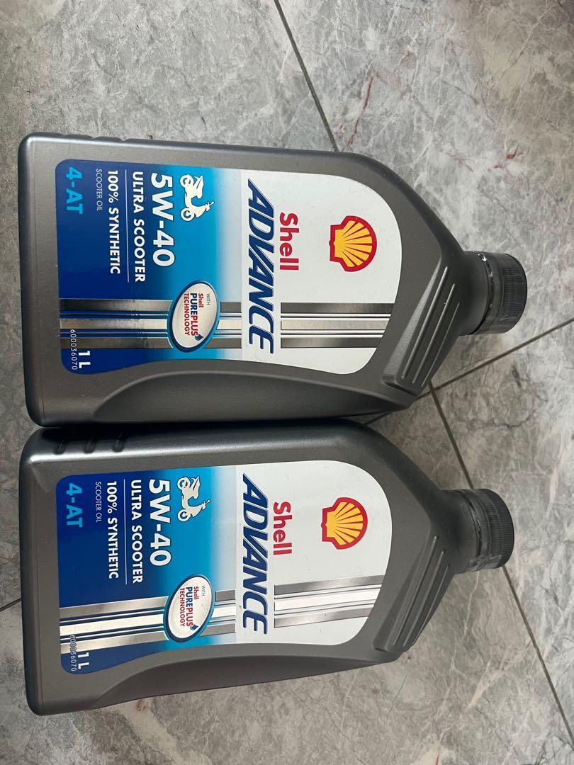SHELL Advance 5W-40 Ultra scooter +Shell scooter 80W-90 gear oil ...