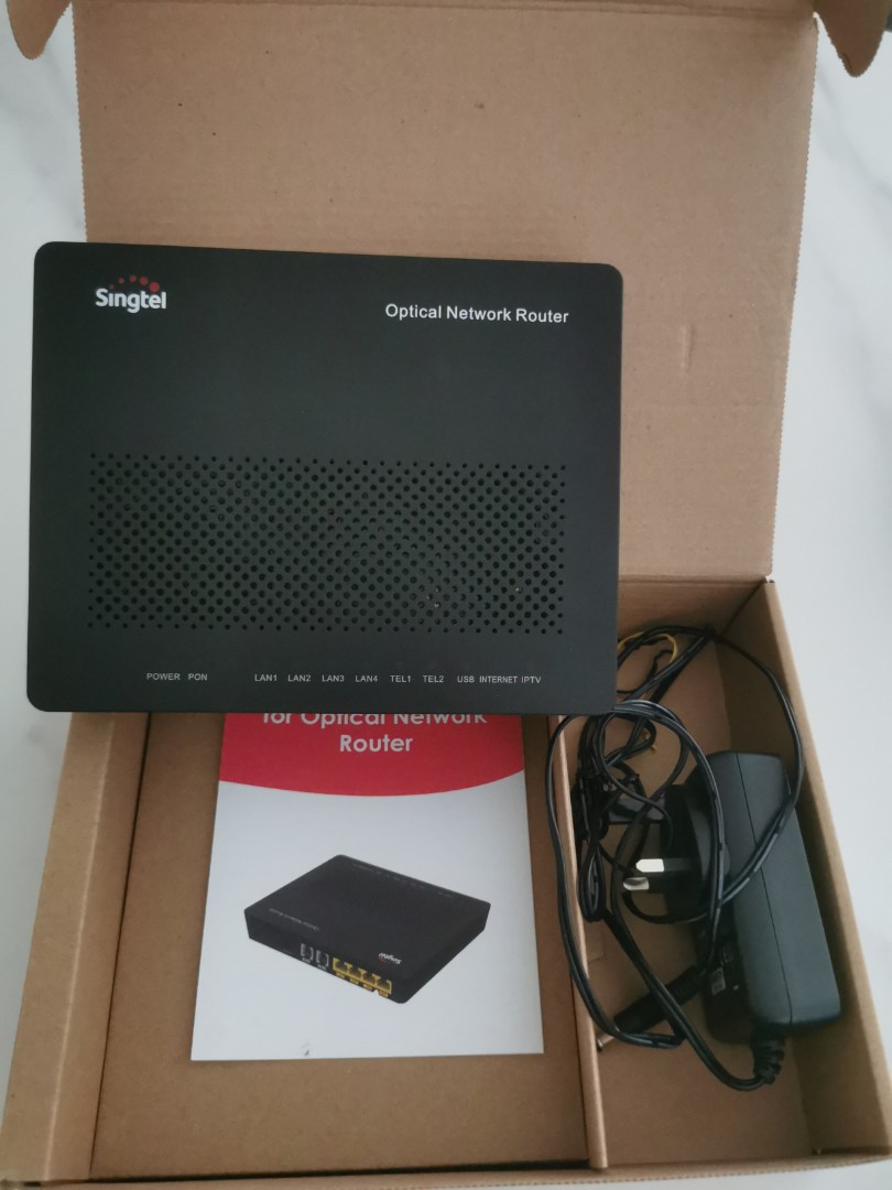 Singtel optical network router, Computers & Tech, Parts & Accessories ...