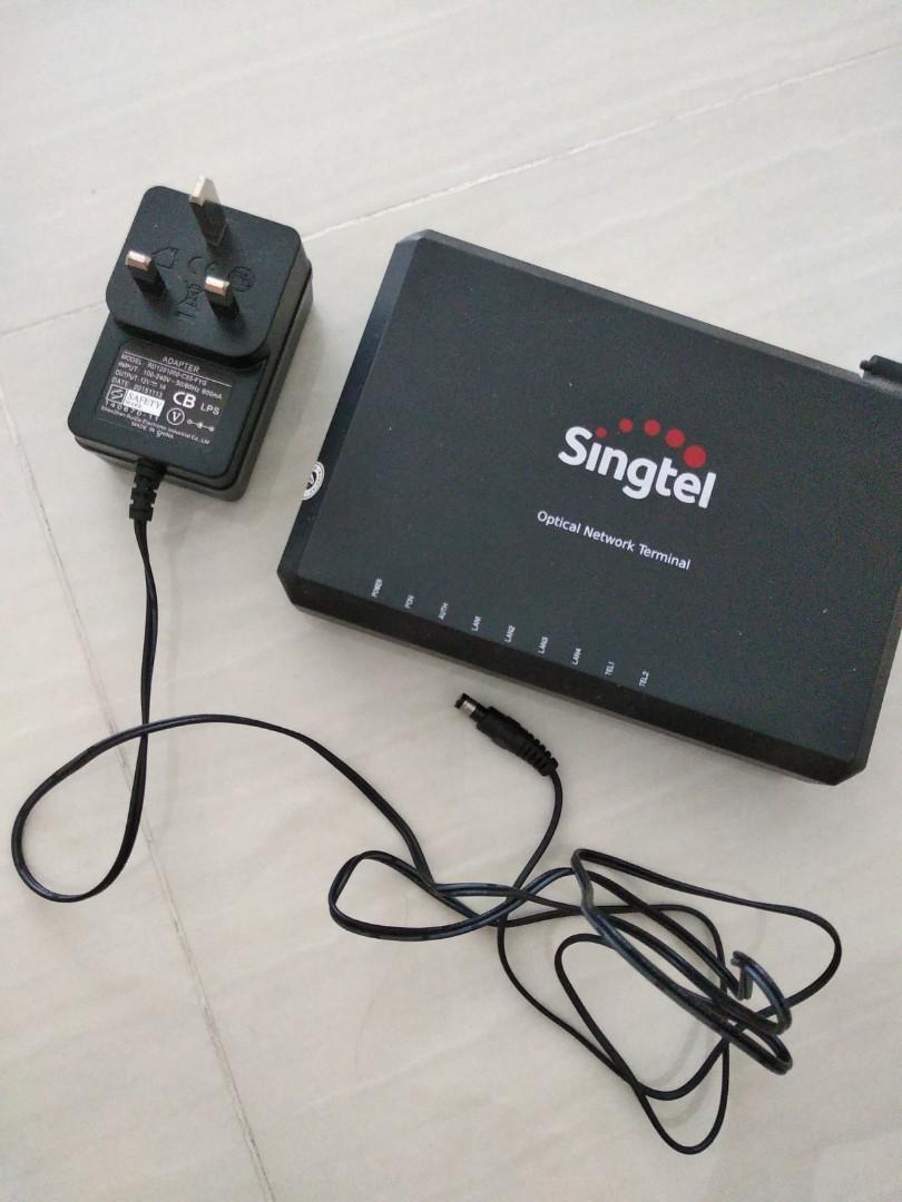Singtel Optical Network Terminal with Adaptor, Computers & Tech, Parts ...