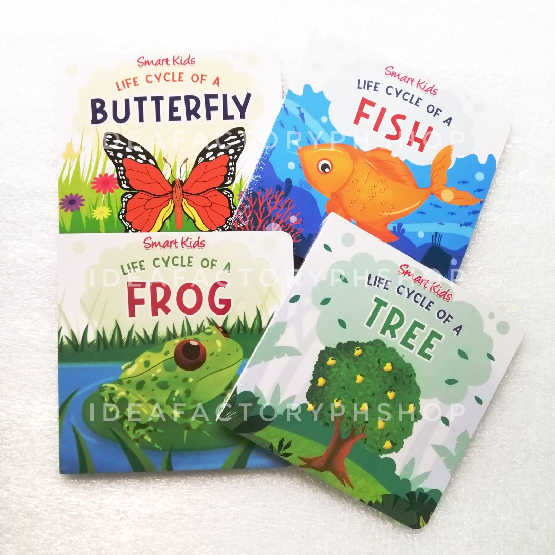 Smart Kids Life Cycle Board Book Science Frog Butterfly Fish Tree ...