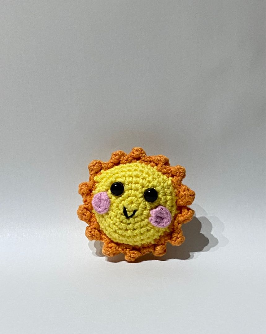 Smiley Sun Crochet Amigurumi, Hobbies & Toys, Stationery & Craft ...