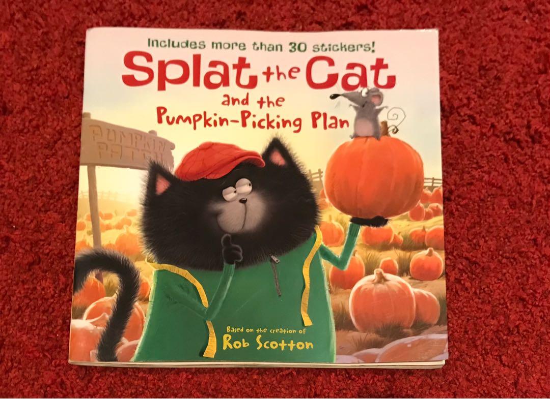 Splat the Cat and the Pumpkin-picking Plan book, Hobbies & Toys, Books ...
