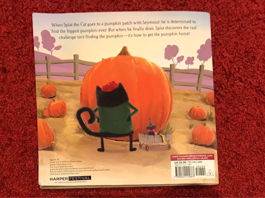 Splat the Cat and the Pumpkin-picking Plan book, Hobbies & Toys, Books ...