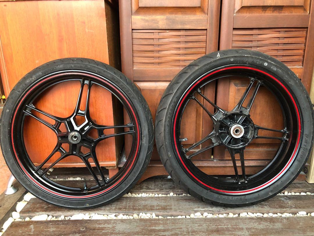 Sport Rim Original Yamaha Y15ZR, Motorbikes on Carousell